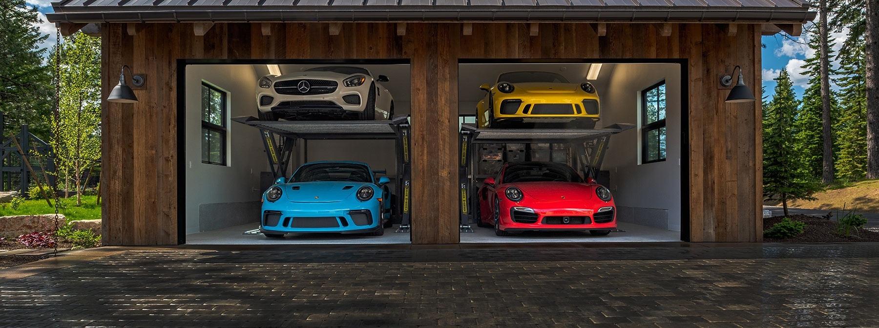 Autostacker Modern Low-Profile Parking Lift by BendPak