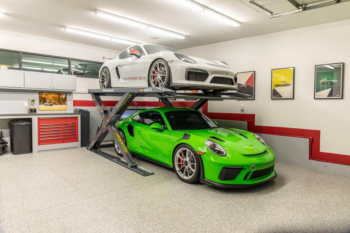 A6W Standard Package 220V 6,000-lb. Capacity Scissor Lifts Parking Lift ...