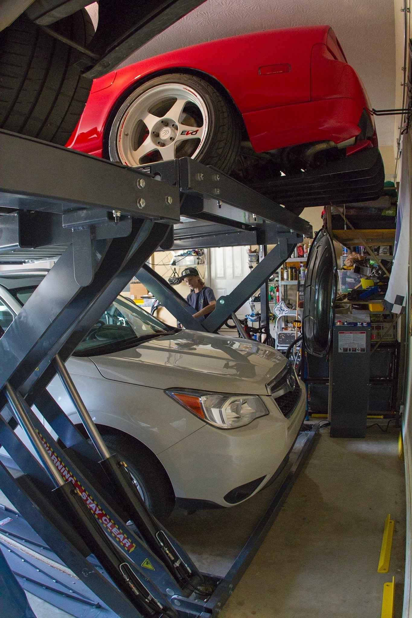 Autostacker Modern Low-Profile Parking Lift by BendPak